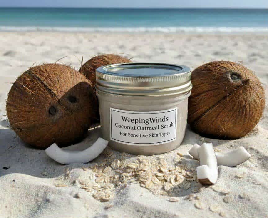 Coconut Oatmeal Scrub – WeepingWinds Emporium